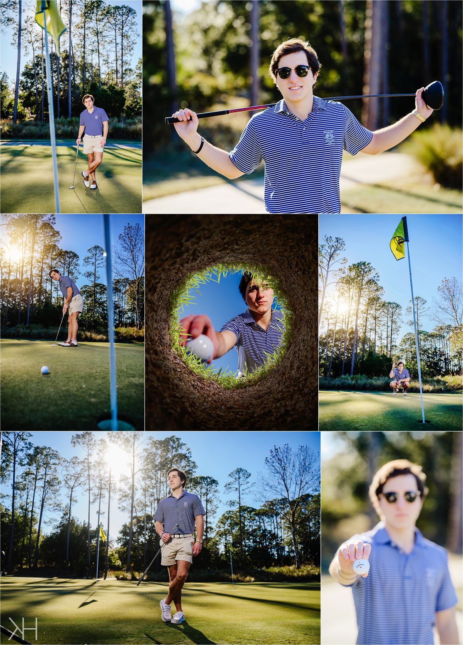 Golf Senior Photo Inspiration - Kelleen Hite Photography